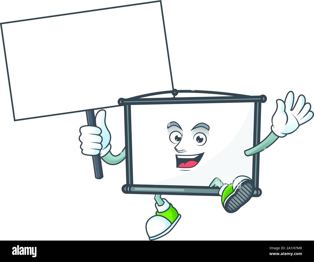 Bring board empty project screen on the mascot Stock Vector Image & Art ...