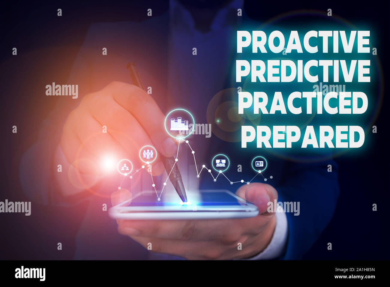 Handwriting text writing Proactive Predictive Practiced Prepared ...