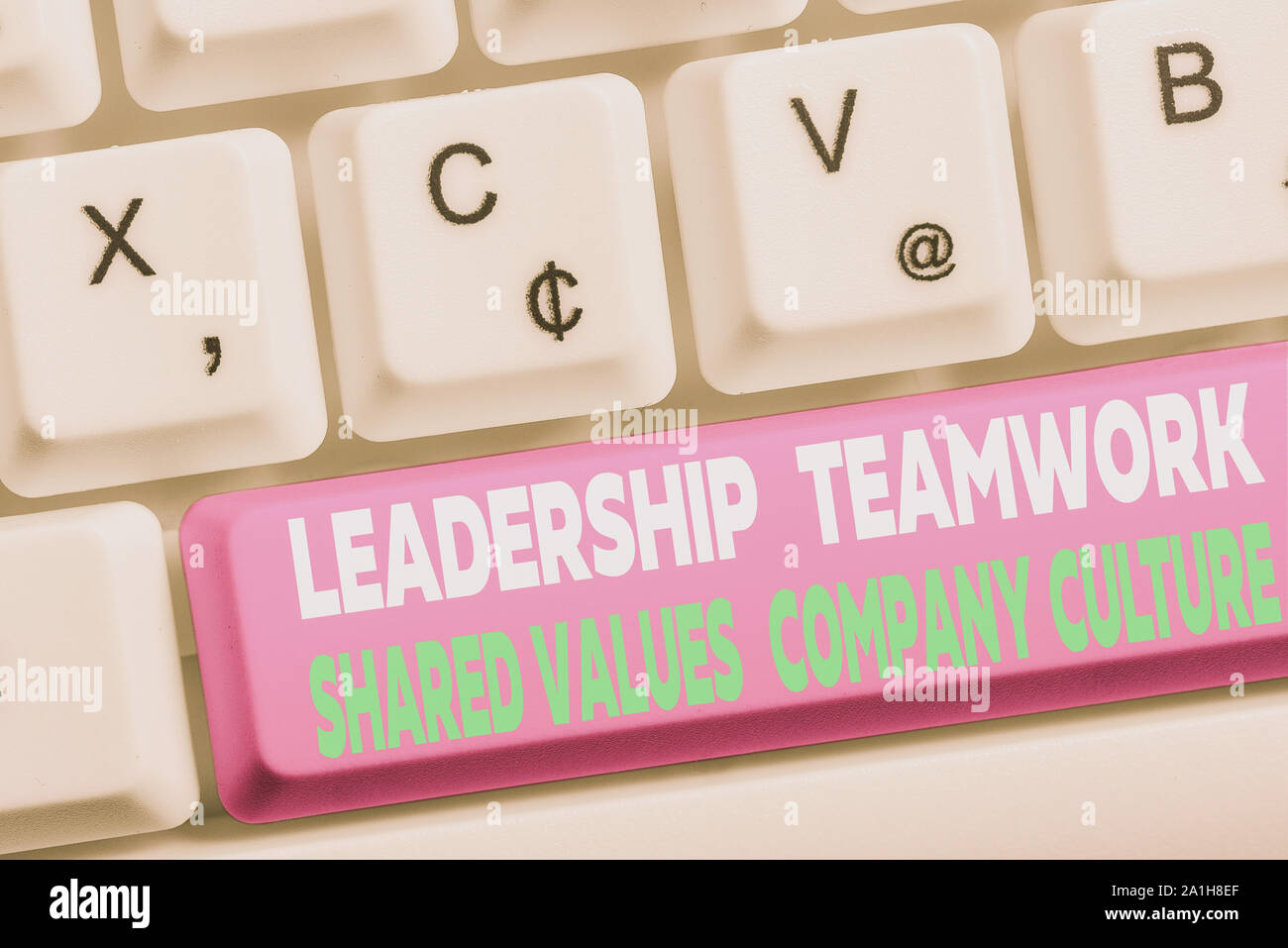 Word writing text Leadership Teamwork Shared Values Company Culture ...
