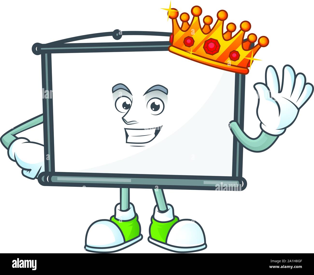 King empty project screen on white background Stock Vector Image & Art ...