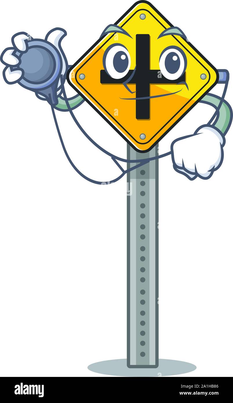 Road intersection hospital sign Stock Vector Images - Alamy