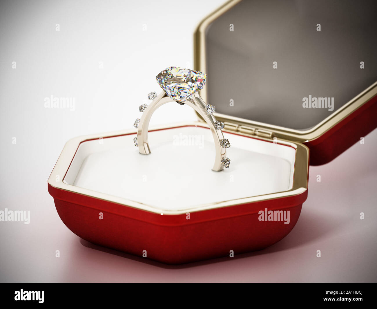 Diamond ring box illustration hi-res stock photography and images - Alamy