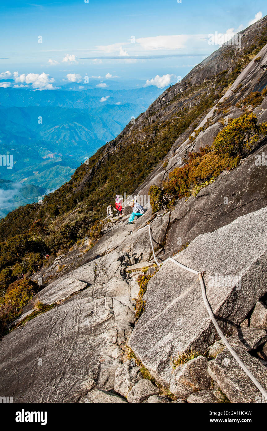 Beautiful view of Mountain Kinabalu peak landscape Stock Photo - Alamy