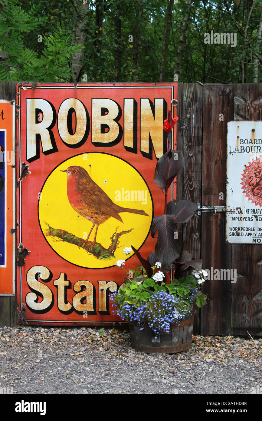 Old Advertising signs Stock Photo - Alamy