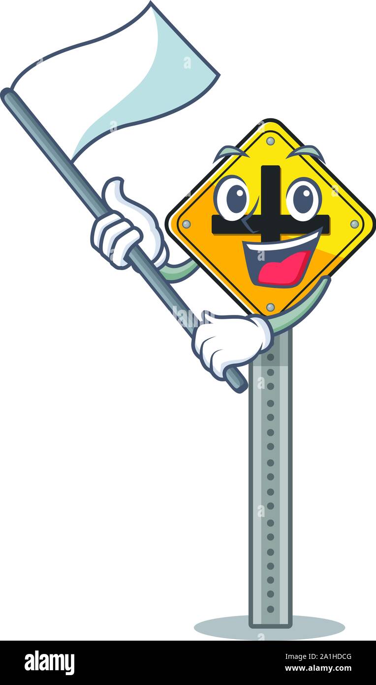 Road crossing flag Stock Vector Images - Alamy