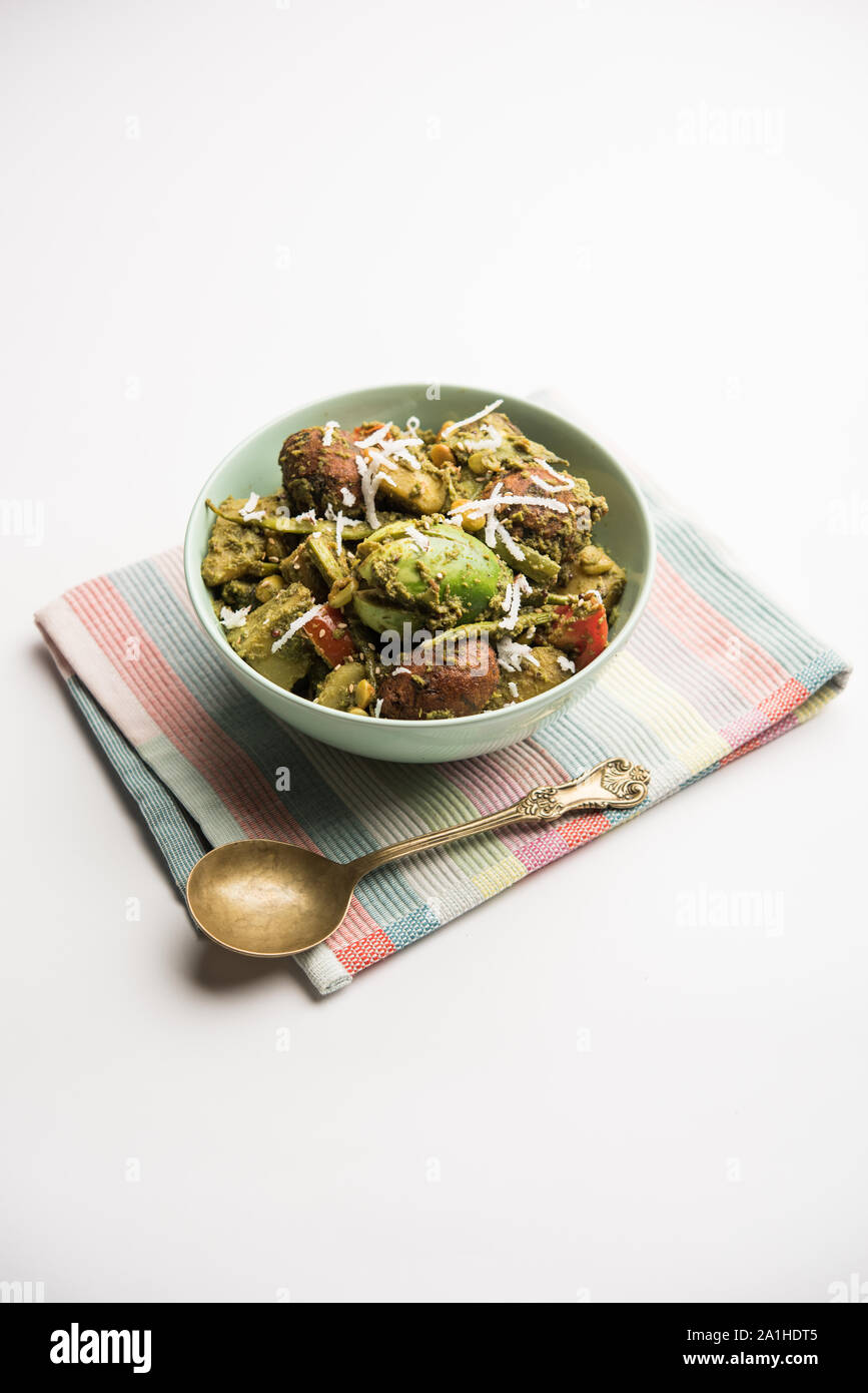 Undhiyu is a Gujarati mixed vegetable dish, specialty of Surat, India ...