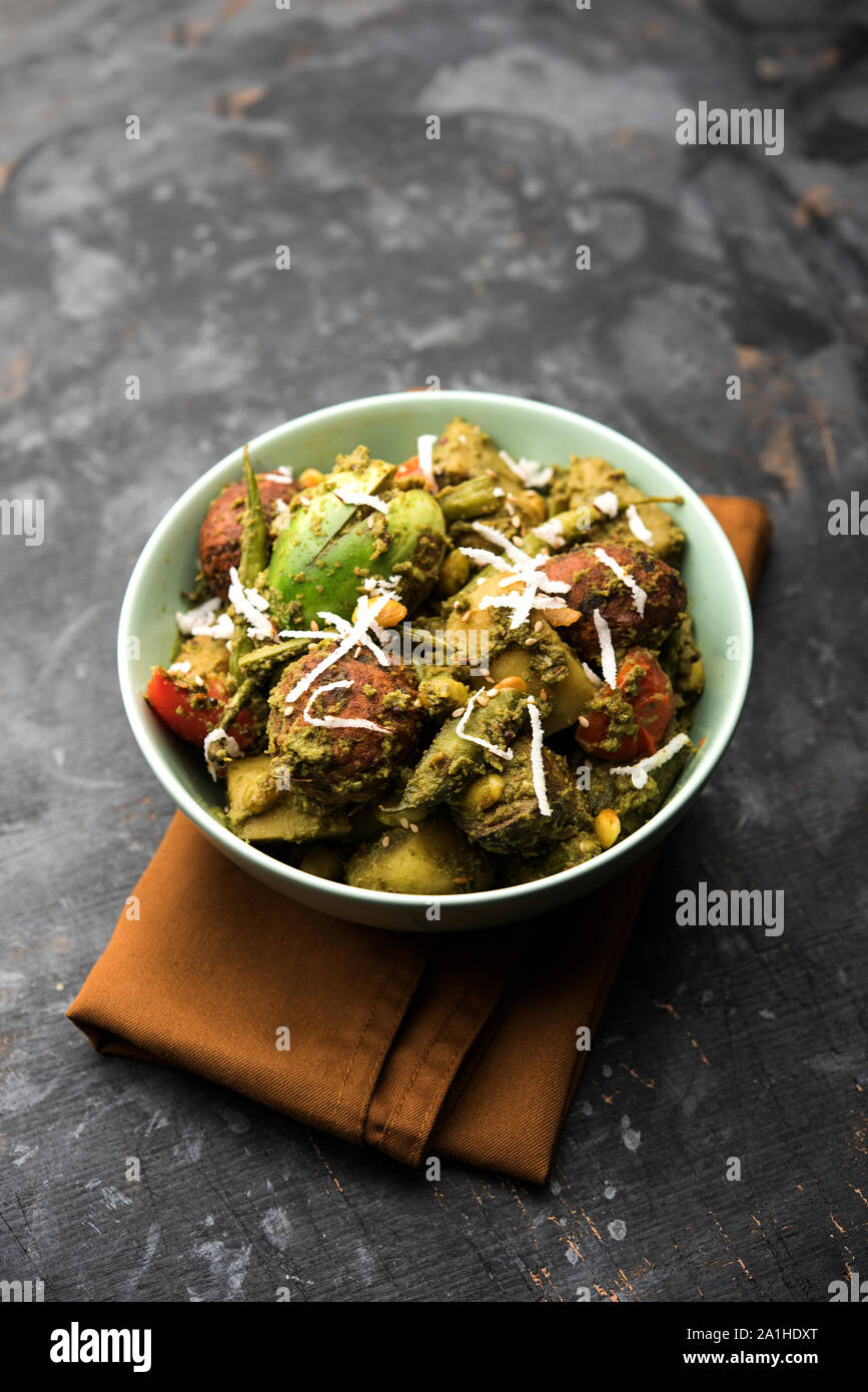 Undhiyu is a Gujarati mixed vegetable dish, specialty of Surat, India ...