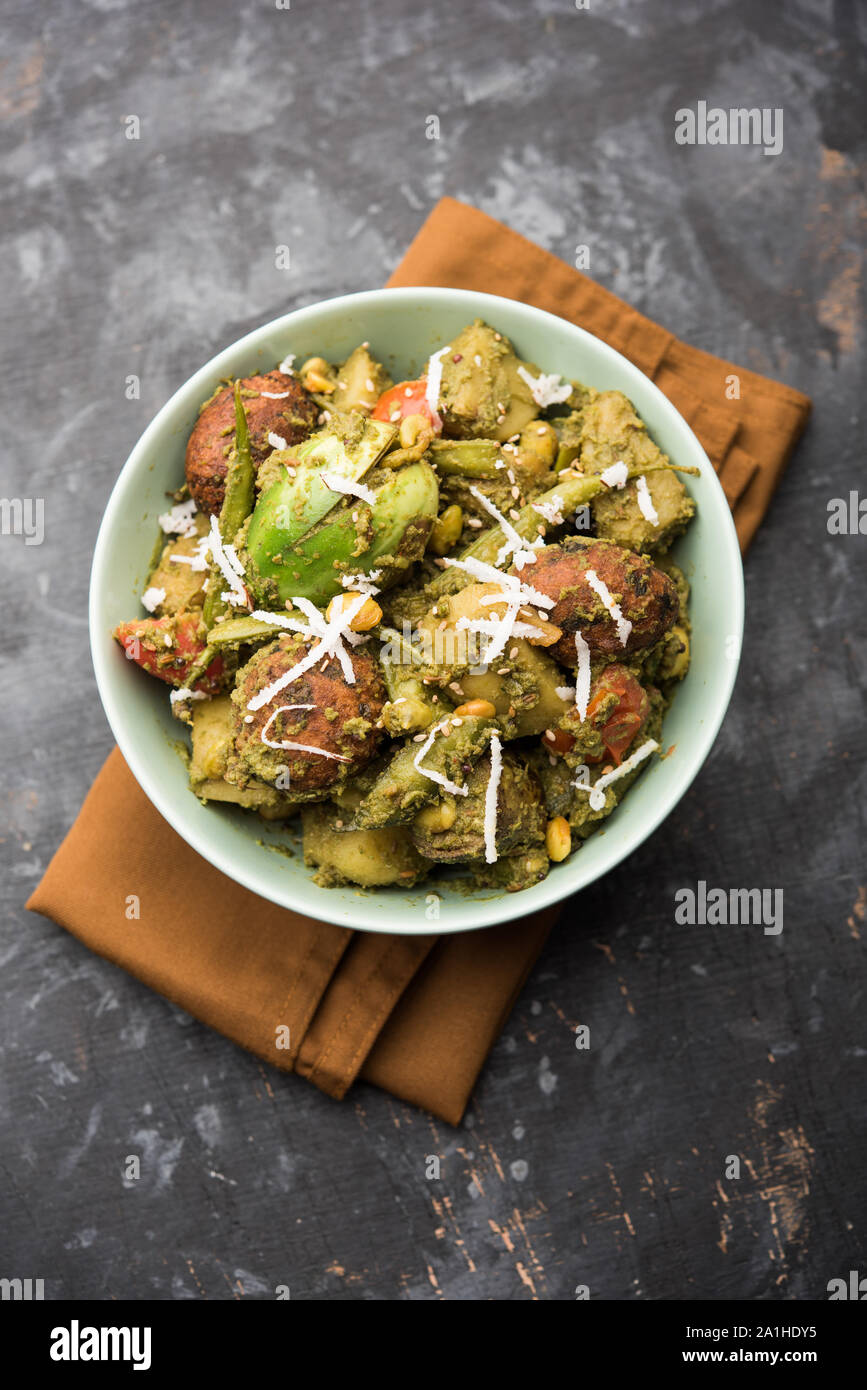 Undhiyu is a Gujarati mixed vegetable dish, specialty of Surat, India ...