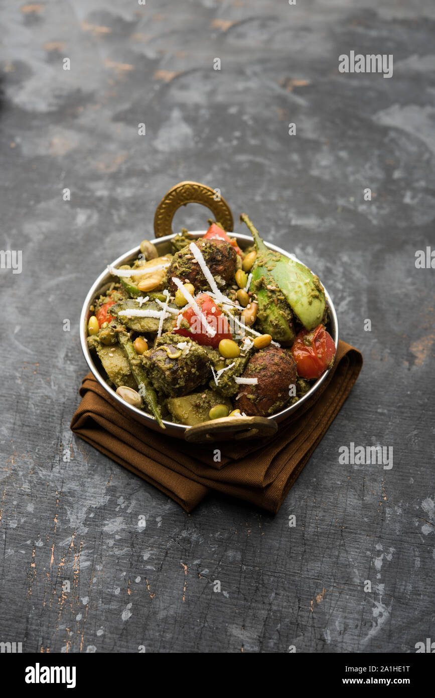 Undhiyu is a Gujarati mixed vegetable dish, specialty of Surat, India ...