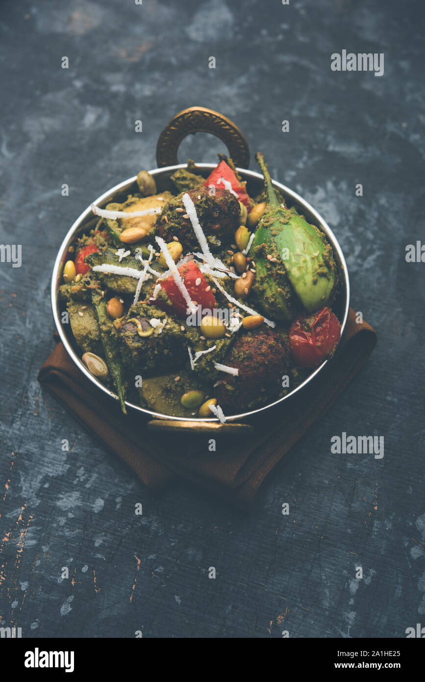 Undhiyu is a Gujarati mixed vegetable dish, specialty of Surat, India ...