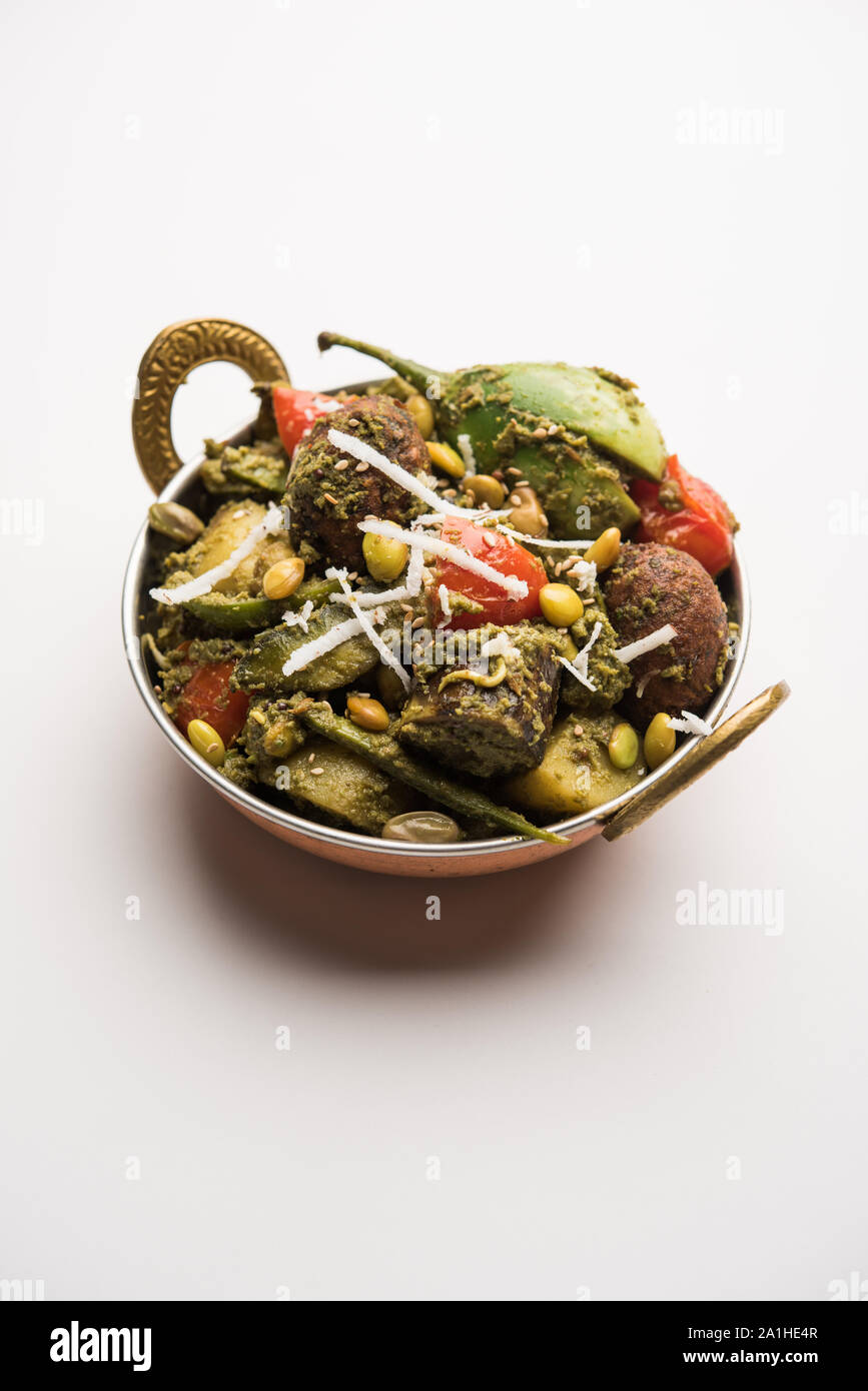 Undhiyu is a Gujarati mixed vegetable dish, specialty of Surat, India ...