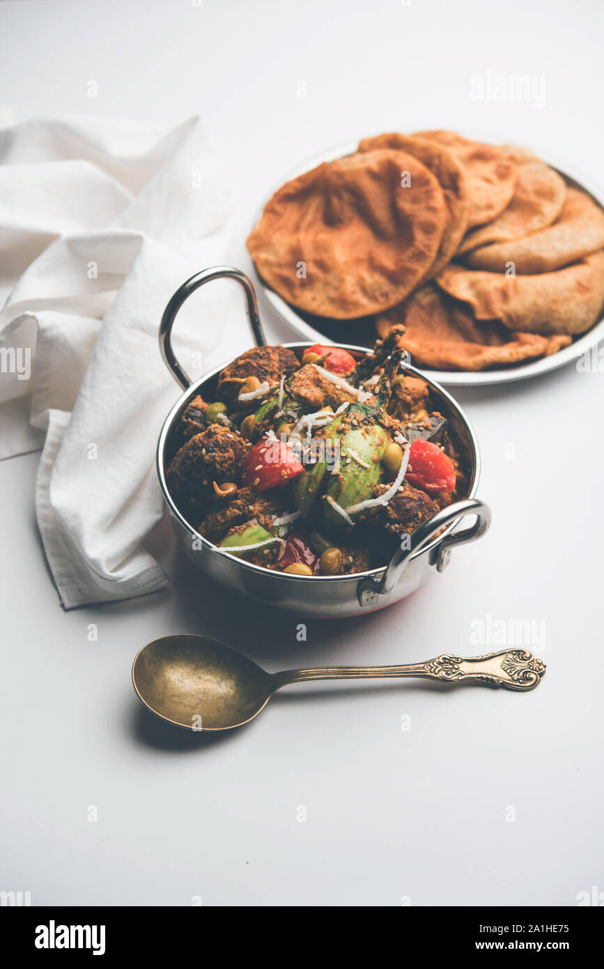 Undhiyu is a Gujarati mixed vegetable dish, specialty of Surat, India ...