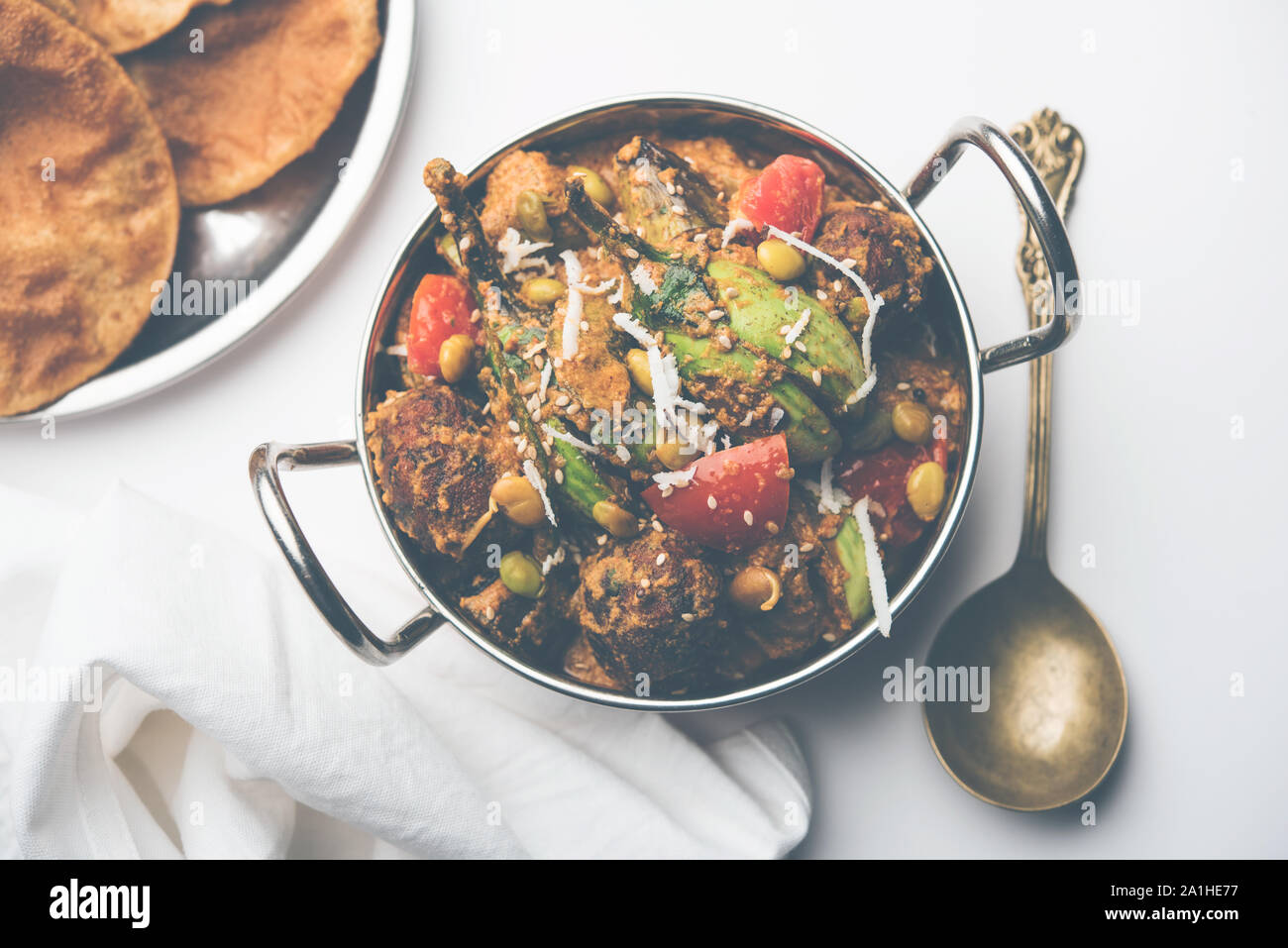 Undhiyu is a Gujarati mixed vegetable dish, specialty of Surat, India ...