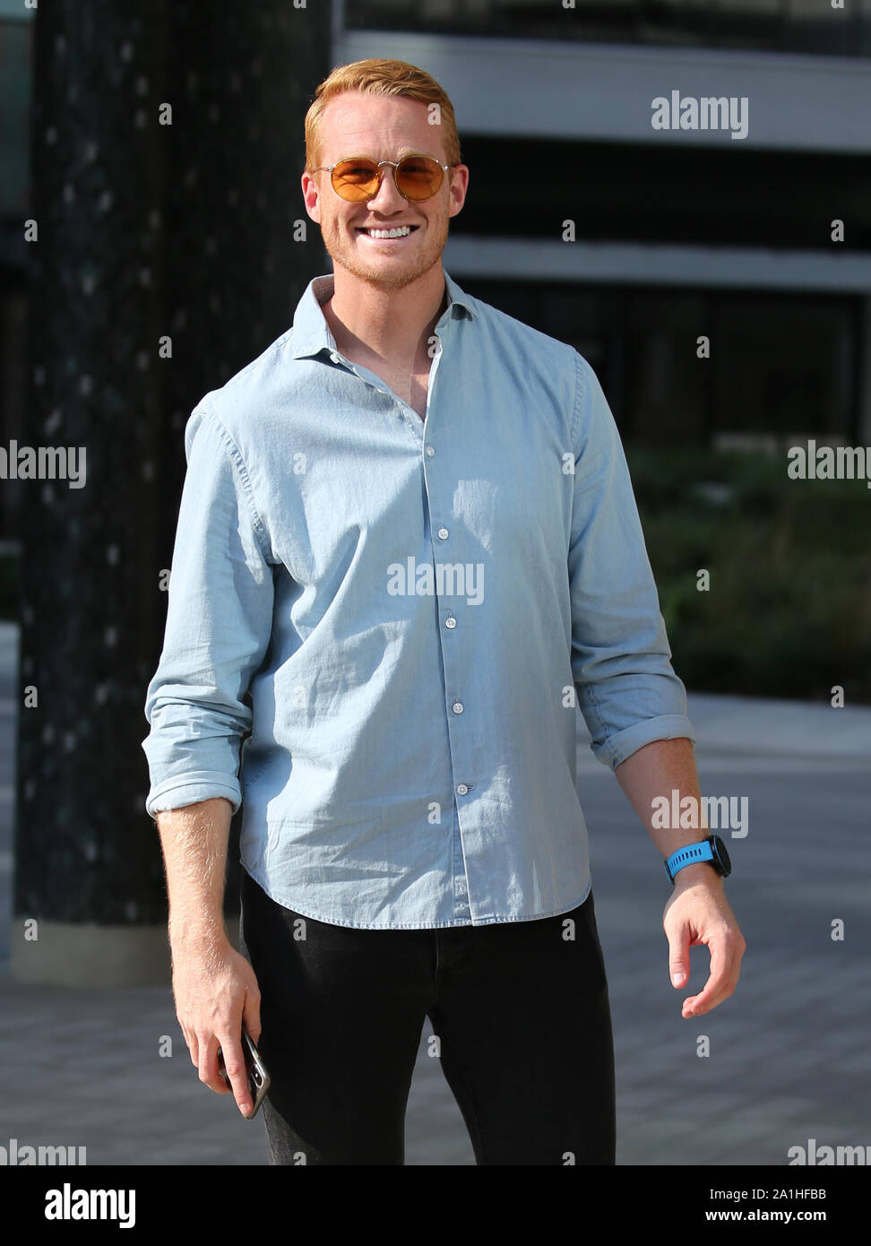Greg Rutherford outside ITV Studios Featuring: Greg Rutherford Where ...