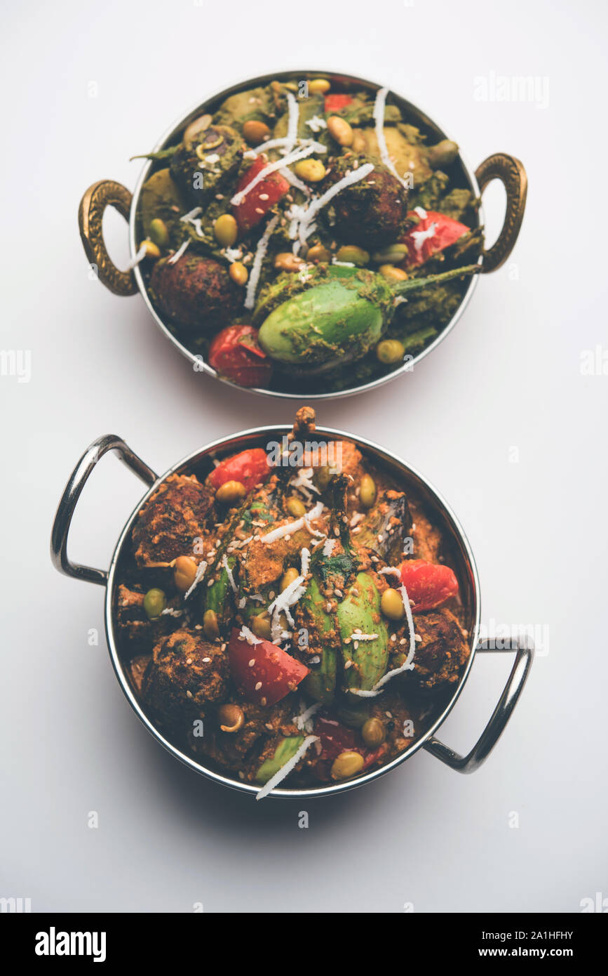 Undhiyu is a Gujarati mixed vegetable dish, specialty of Surat, India ...