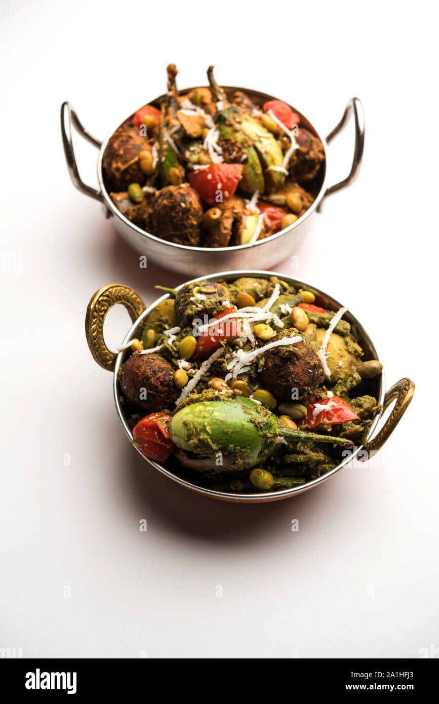 Undhiyu is a Gujarati mixed vegetable dish, specialty of Surat, India ...
