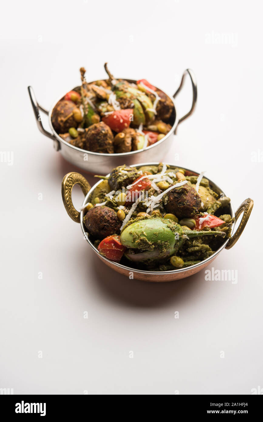 Undhiyu is a Gujarati mixed vegetable dish, specialty of Surat, India ...