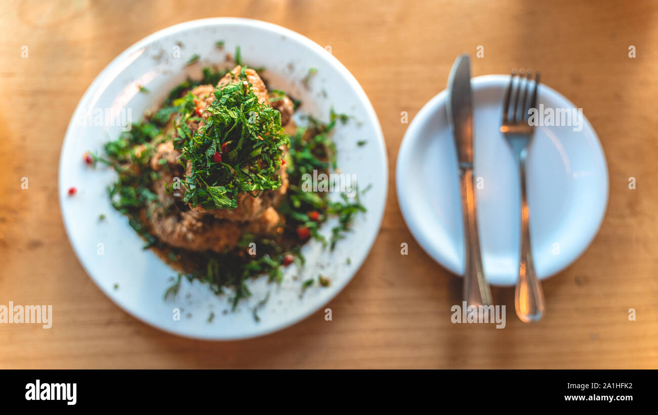 Top down view chicken hi-res stock photography and images - Alamy