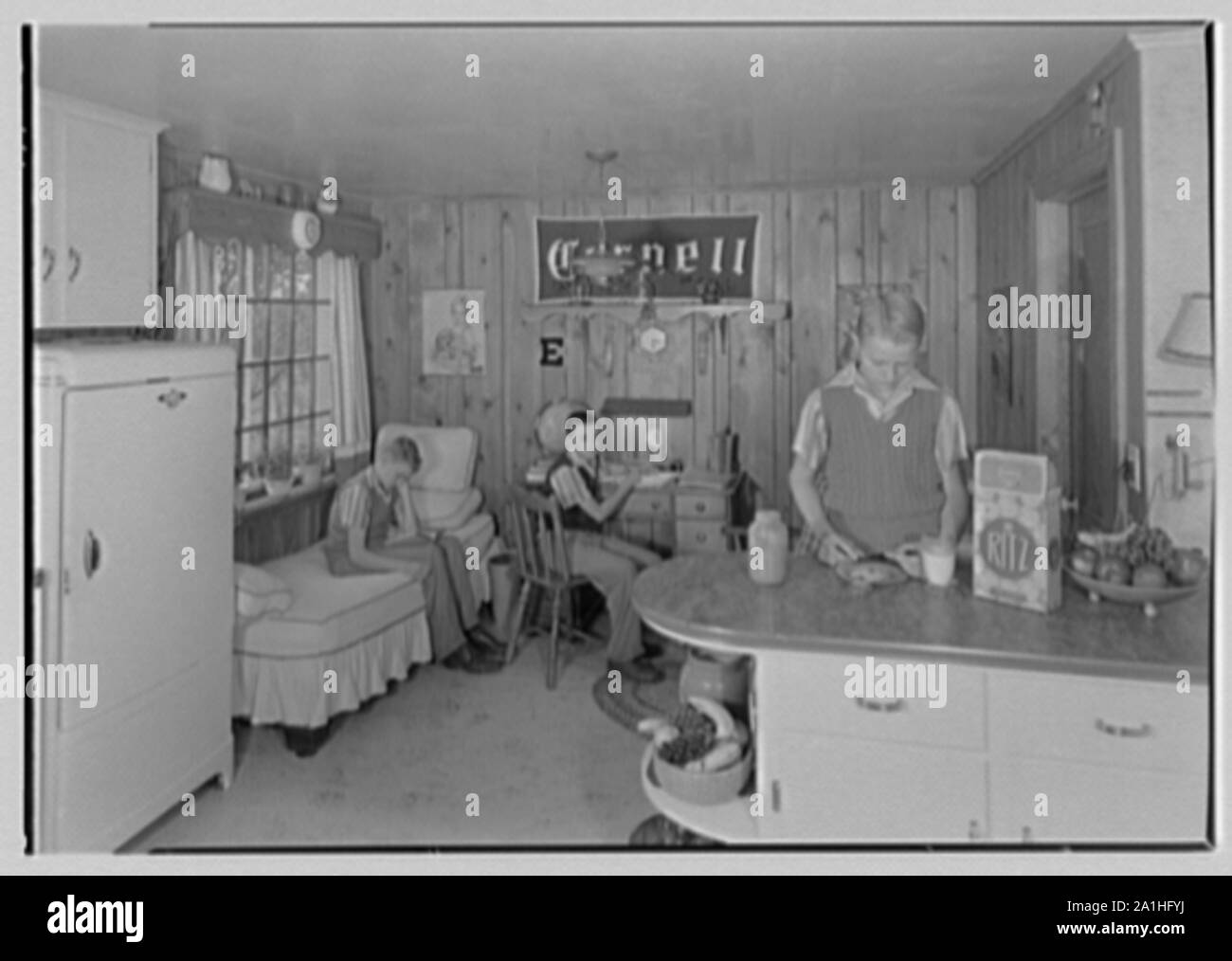 Mrs. Walter Feasley, residence in Eden, New York Stock Photo - Alamy