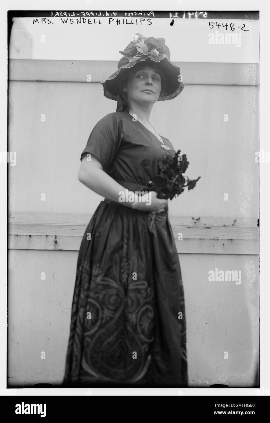 Mrs. Wendell Phillips Stock Photo - Alamy