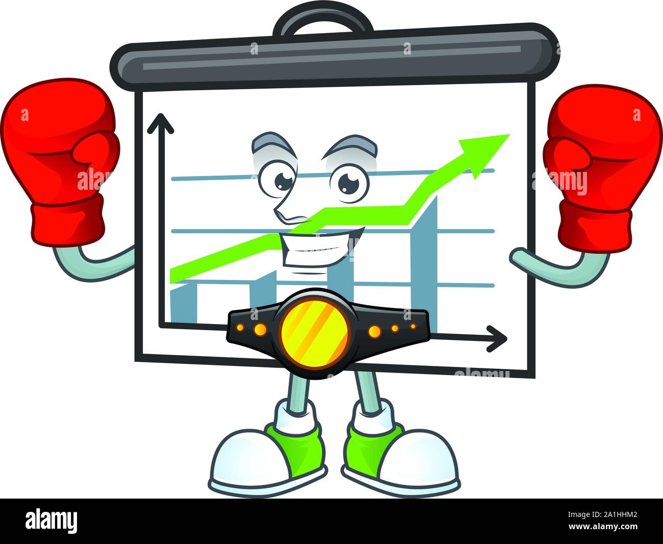 Boxing up graphic board character with mascot Stock Vector Image & Art ...