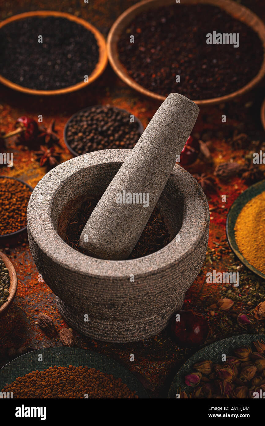Various spices selection hi-res stock photography and images - Alamy