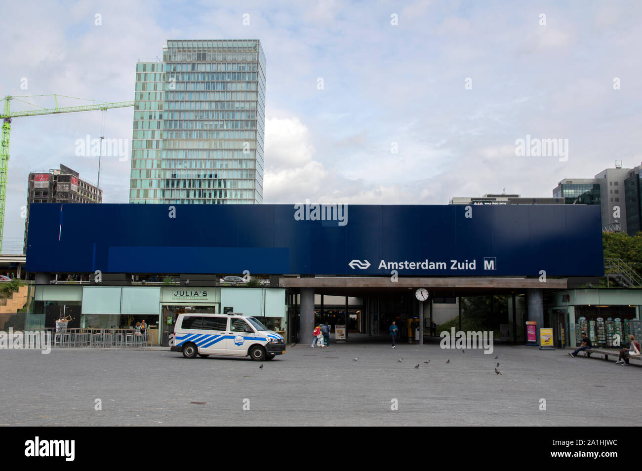 Amsterdam Zuid Subway And Train Station At Amsterdam The Netherlands ...