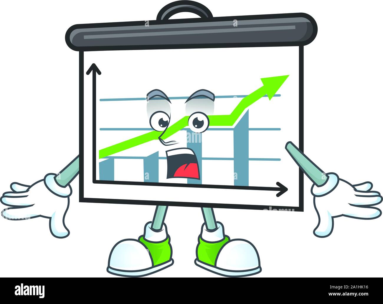 Surprised up graphic board on white background Stock Vector Image & Art ...