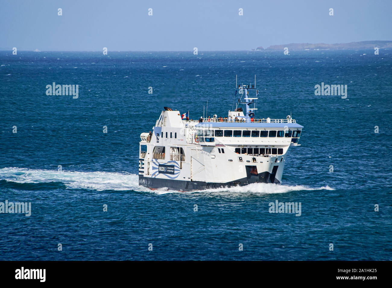 Compagnie Oceane car and passenger ferry Bangor in Harbour area of Le ... Compagnie Oceane car and passenger ferry Bangor in Harbour area of Le ...