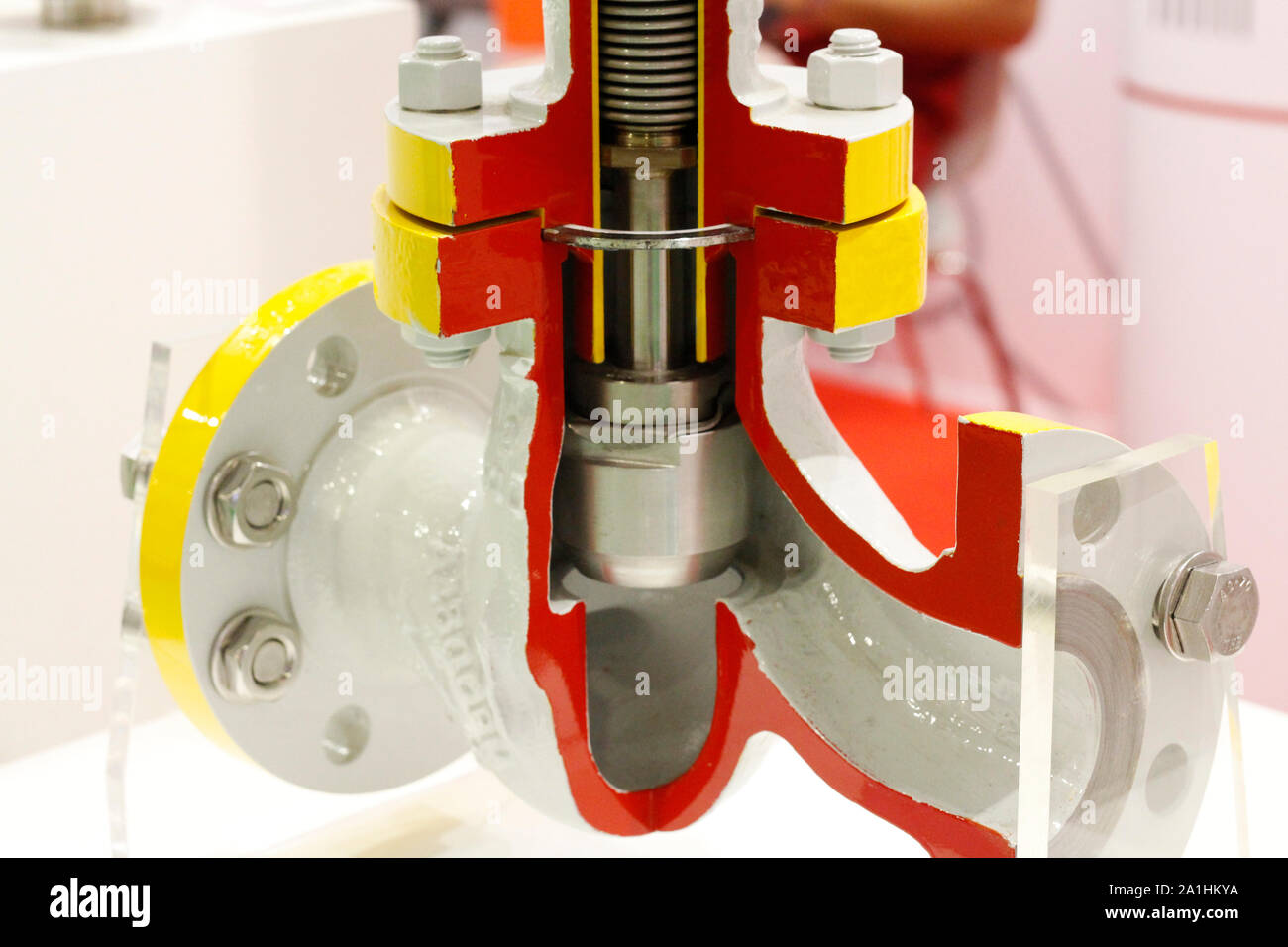 Cut-off valve. Valve - shut-off and control valves. The production of ...