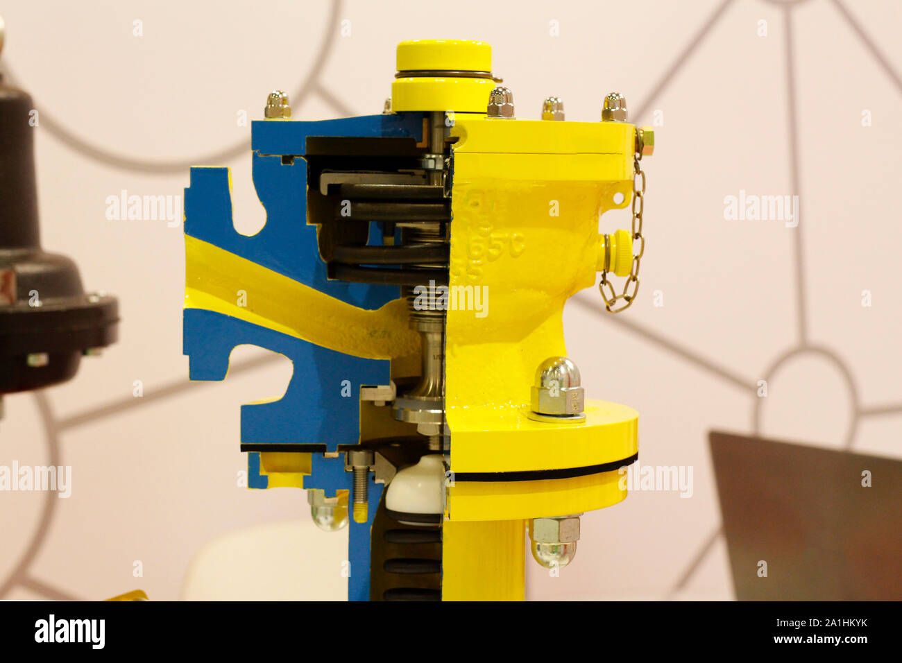 Cut-off valve. Valve - shut-off and control valves. The production of ...