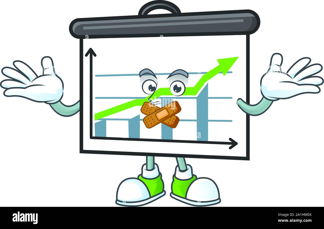 Silent up graphic board cartoon mascot style Stock Vector Image & Art ...