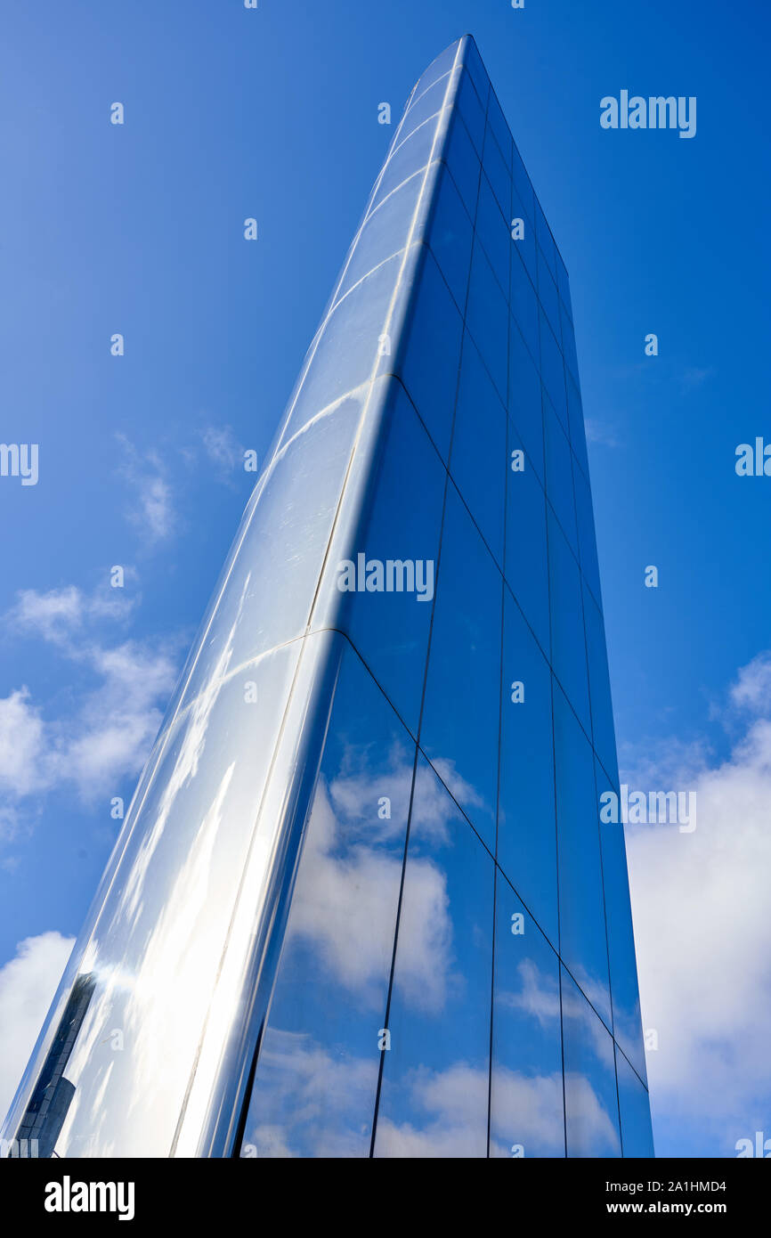 The Water Tower, Roald Dahl Plass, Cardiff Bay, South Wales Stock Photo ...