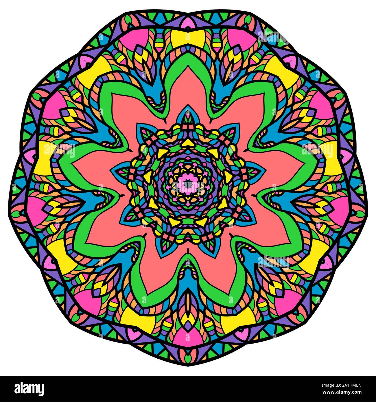 Colorful mandala hi-res stock photography and images - Alamy