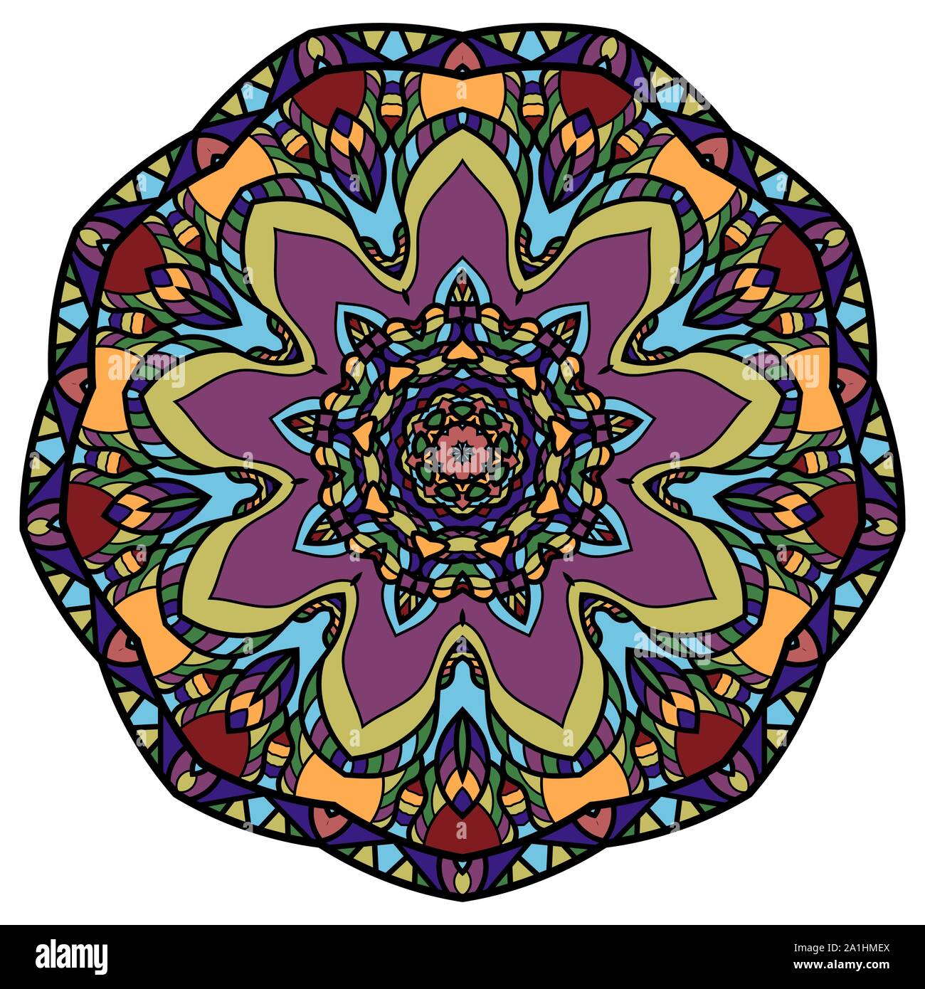 Colorful mandala hi-res stock photography and images - Alamy