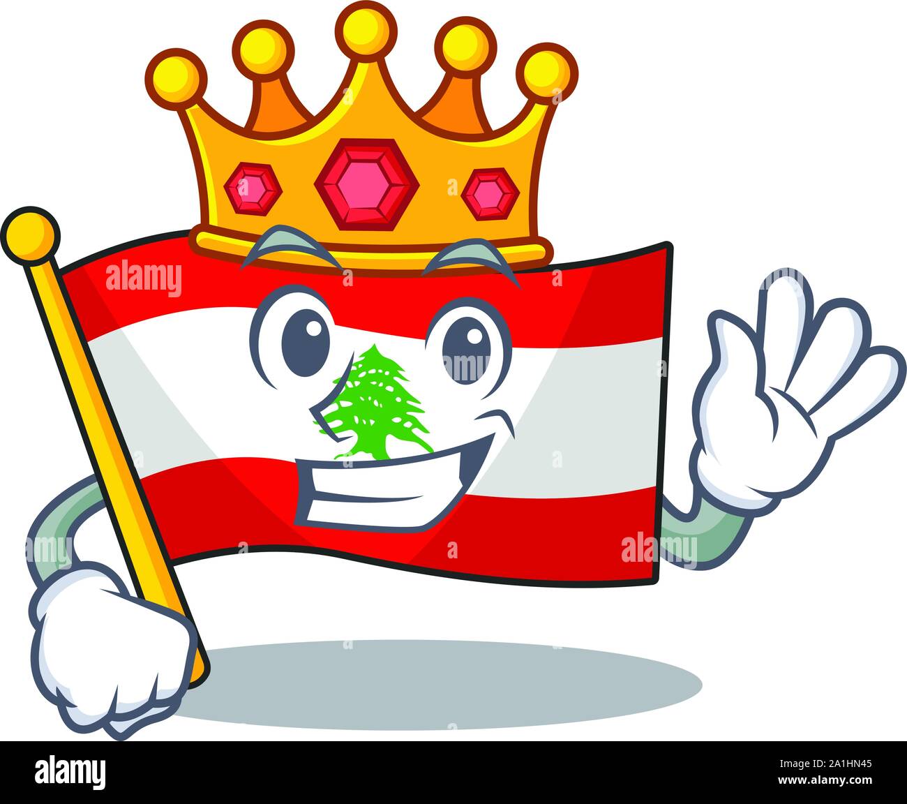 King flag lebanon with the character shape Stock Vector Image & Art - Alamy