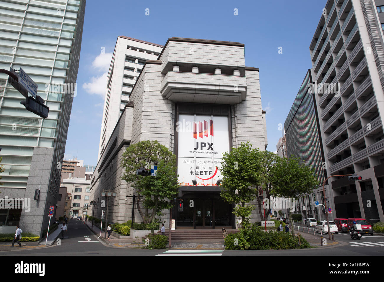 Headquarters of Tokyo Stock Exchange Group seen in Nihombashi Stock ...