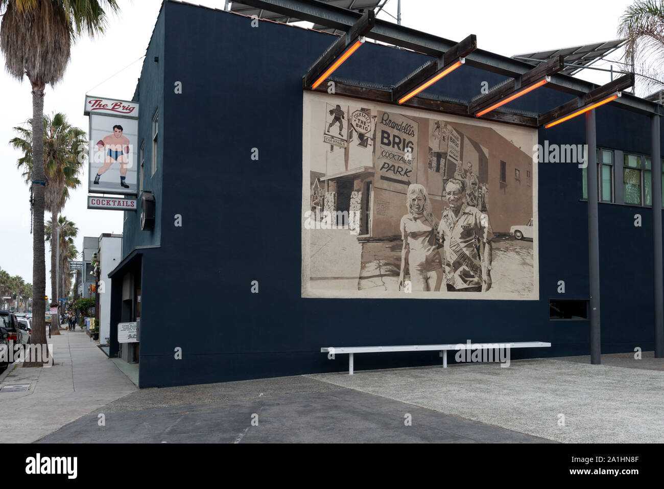Mural Brandelli's Brig by Art Mortimer located in Venice, a beachfront ...