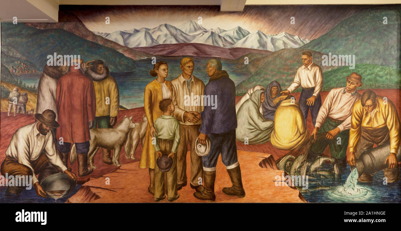 Mural Insular Possession: Alaska, by James Michael Newell at the ...