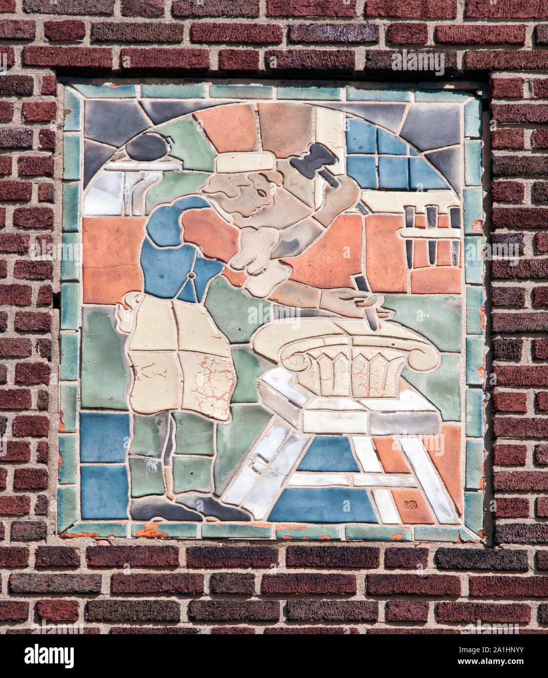 Mural art at Cardozo Senior High School, 1200 Clifton St., N.W ...