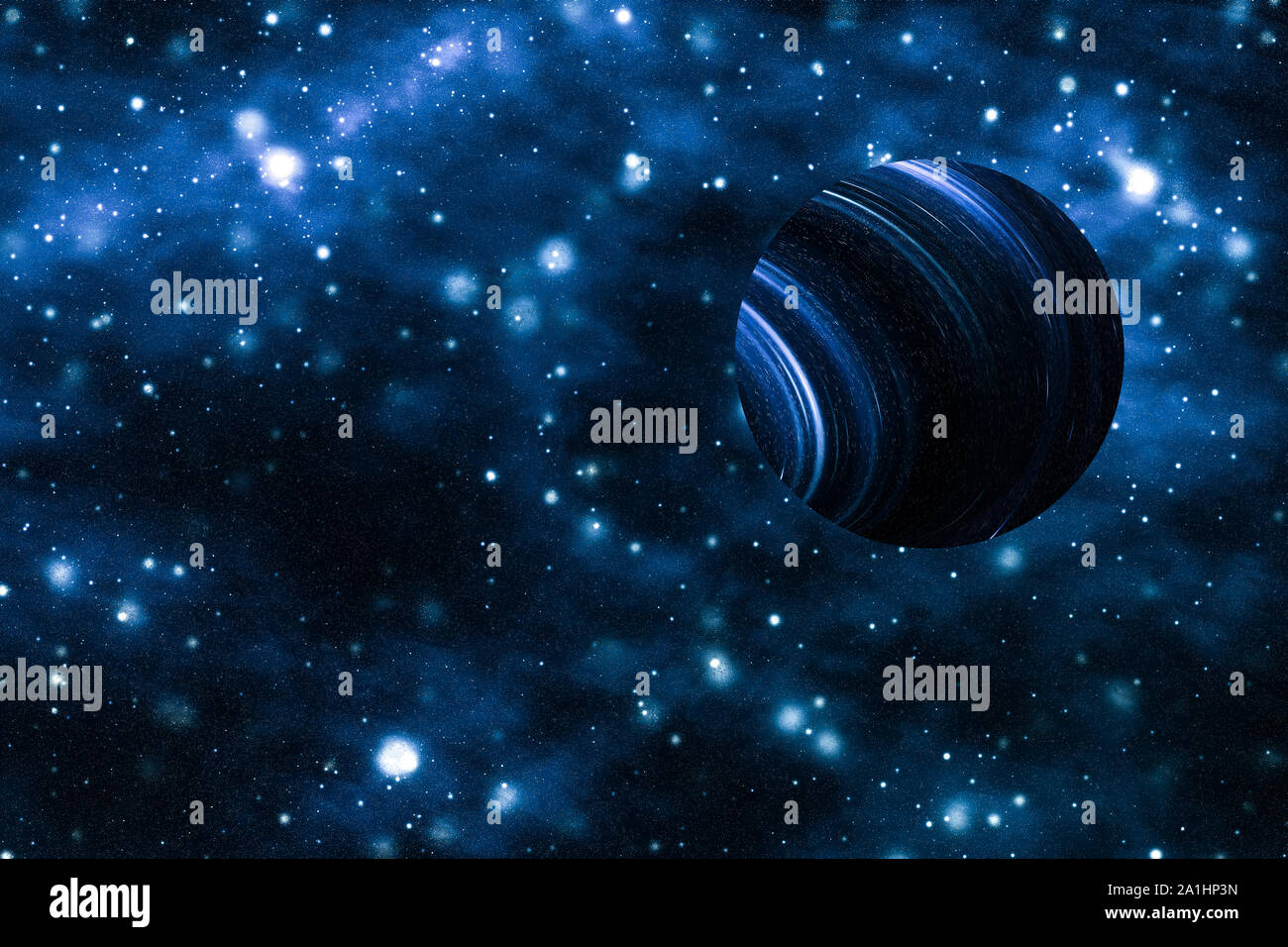 Discovery in astronomy, cosmic abstract and future technology concept ...