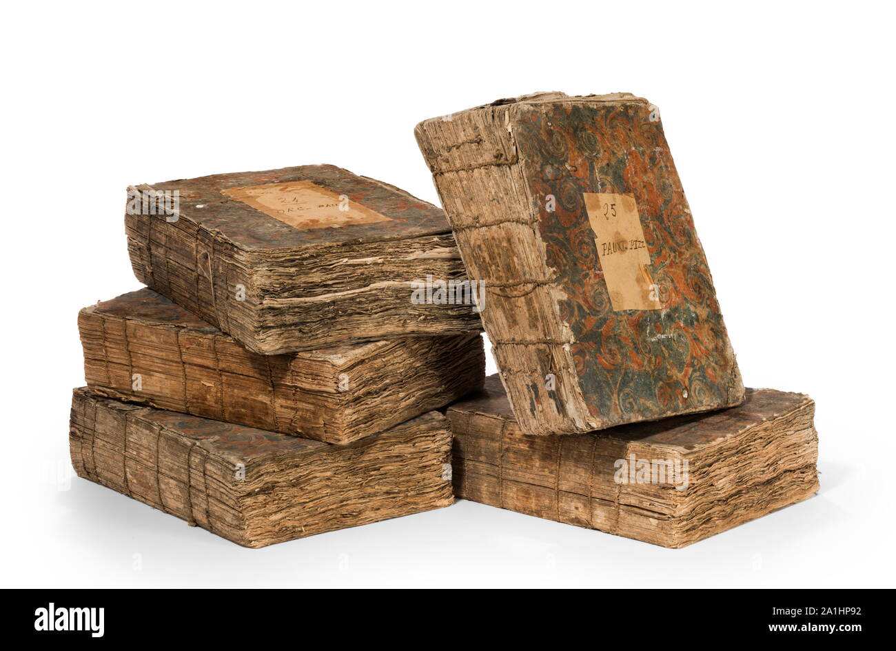 Piled books Cut Out Stock Images & Pictures - Alamy