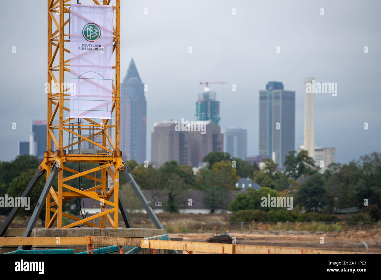 Frankfurt, Germany. 26th Sep, 2019. The construction site of the DFB in ...
