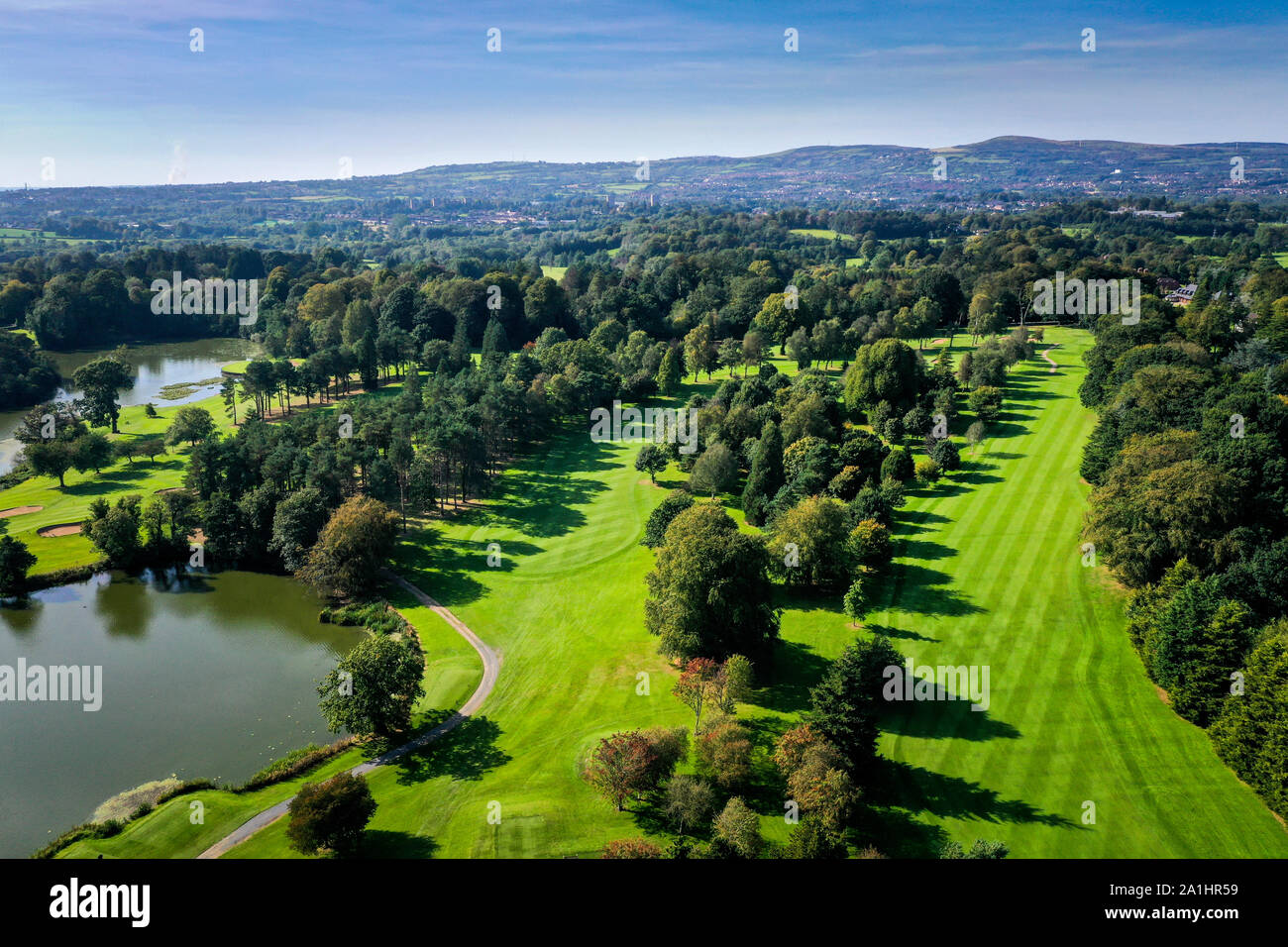 Aerial of Malone Golf Club, Ballydrain, Malone, Belfast, Northern ...