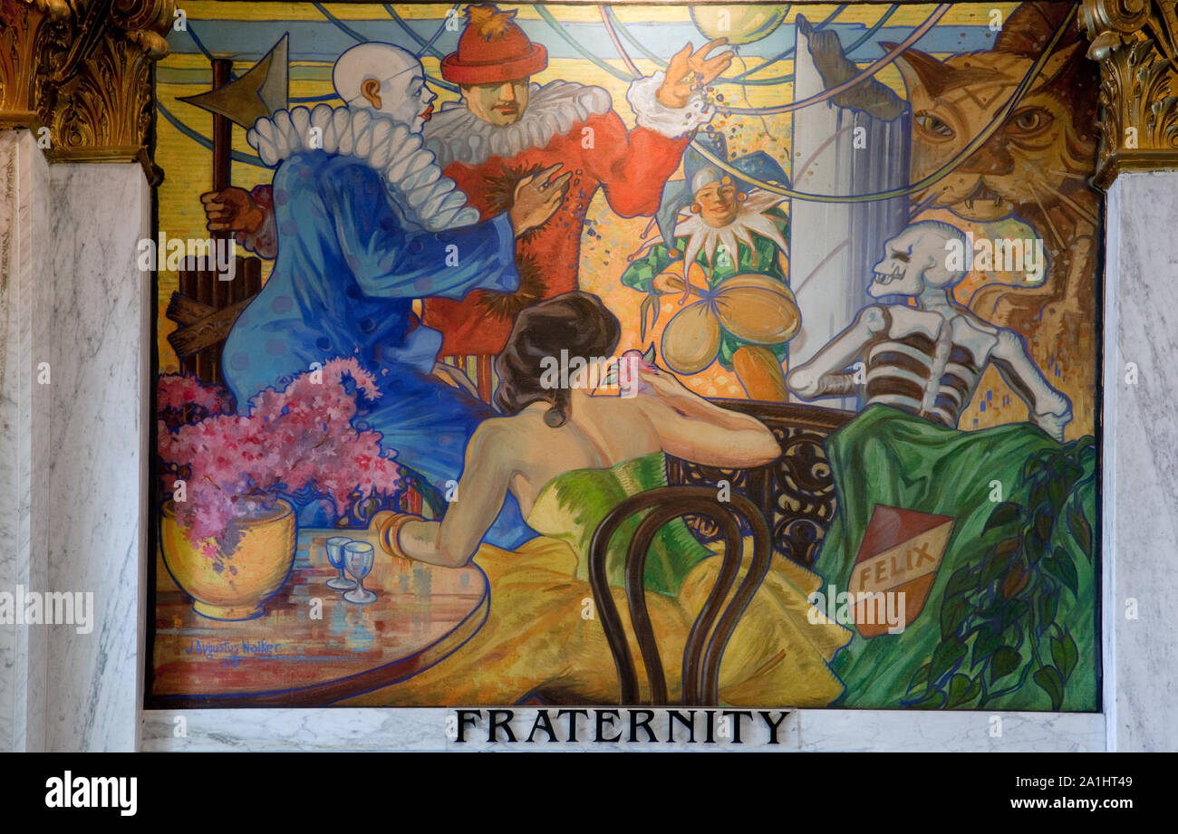 Murals by John Augustus Walker on permanent display in the Museum of ...