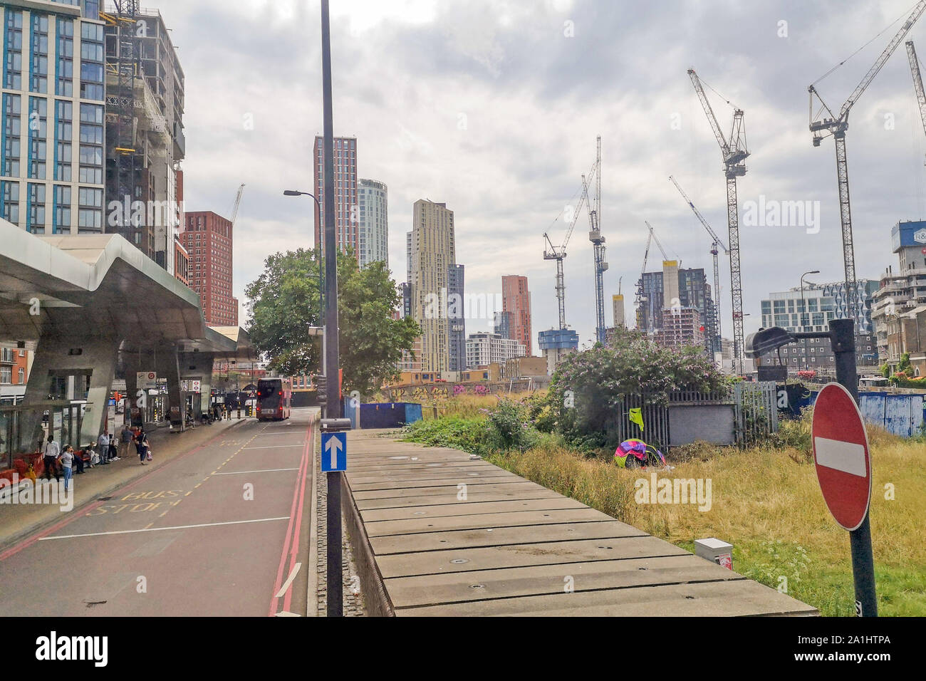 Vauxhall Bus Station in south London. July 26, 2019 Stock Photo - Alamy