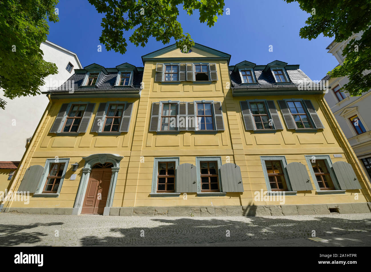Schillerhaus mit Schillermuseum, Schillerstraße, Weimar, Thüringen ...
