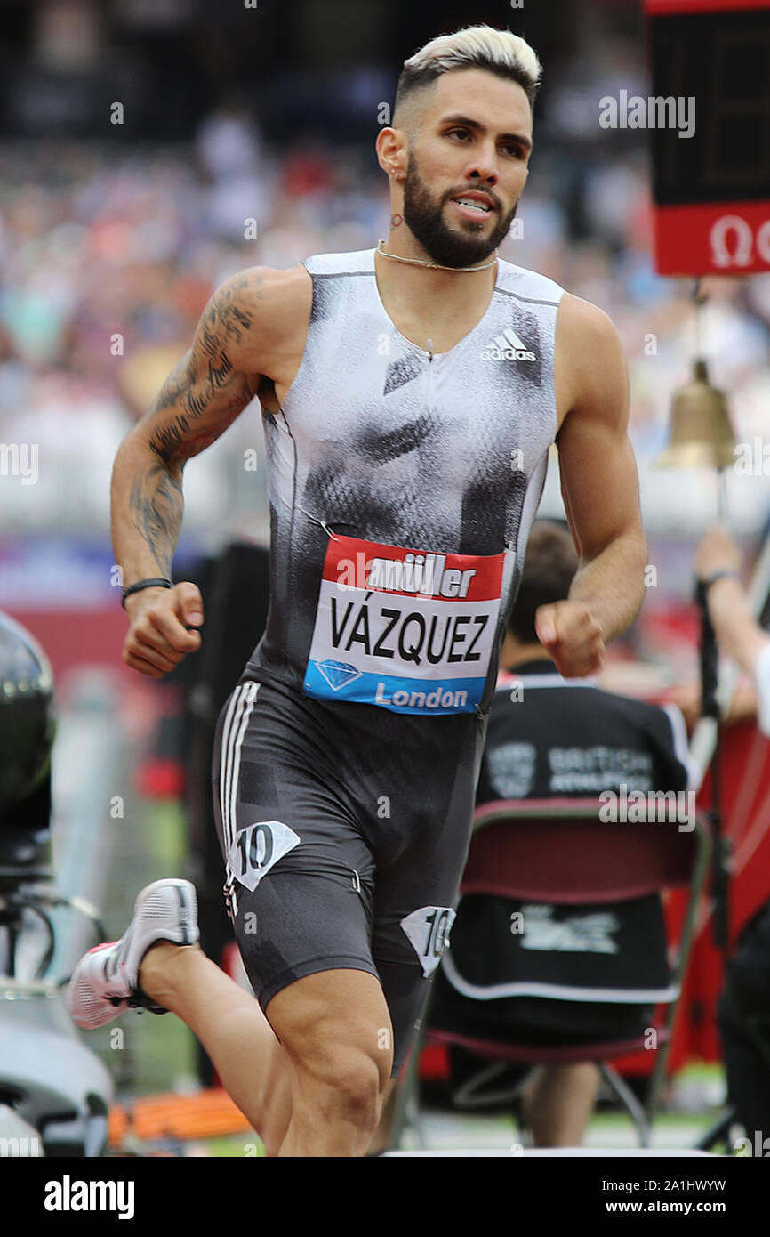 Wesley VÁZQUEZ of Puerto Rico in the 800m Men at the Muller Anniversary ...