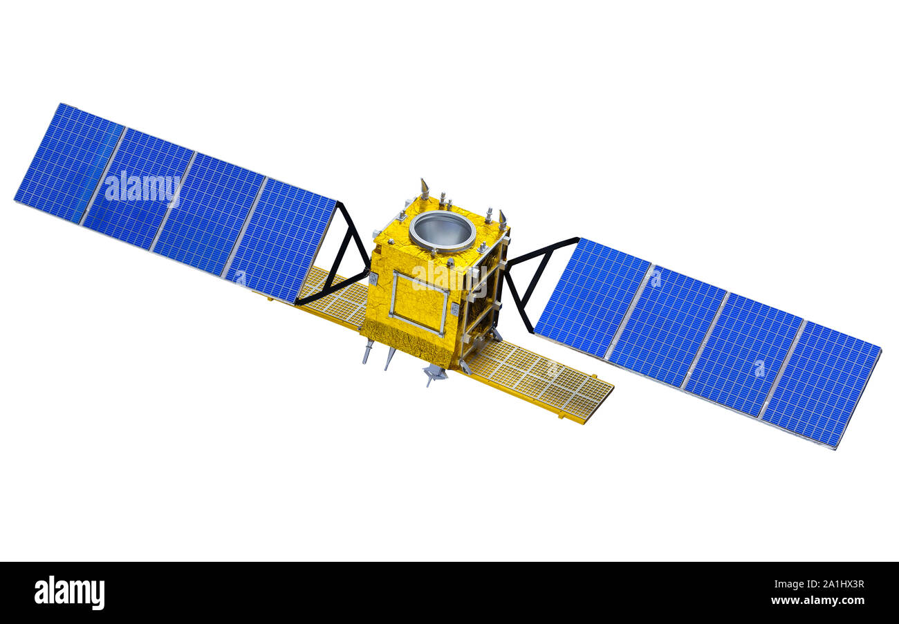 Telecommunication Satellite. Model of the Telecommunication Companion ...