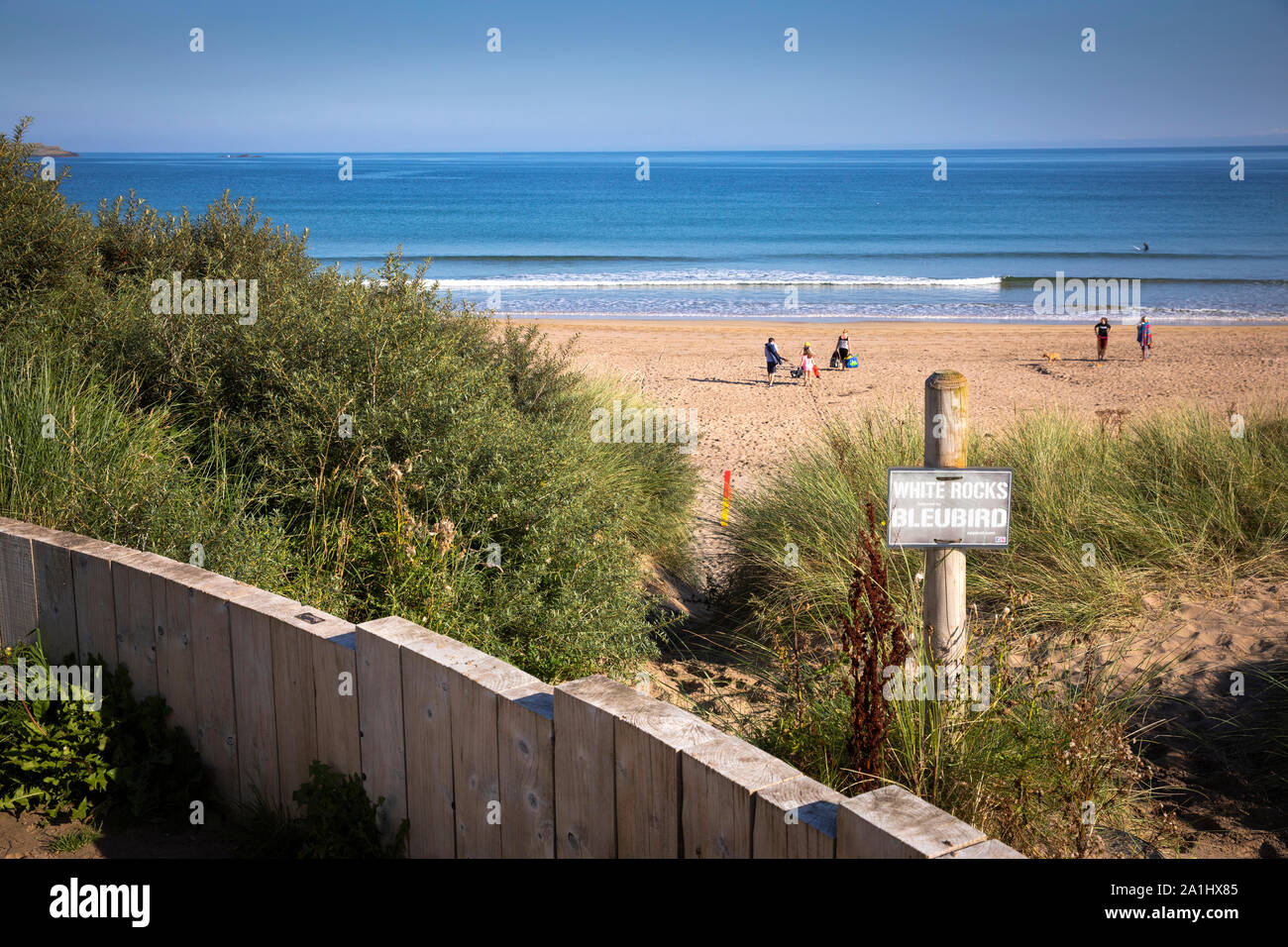 Whiterocks beach at Portrush on the causeway Coast, Northern Ireland ...